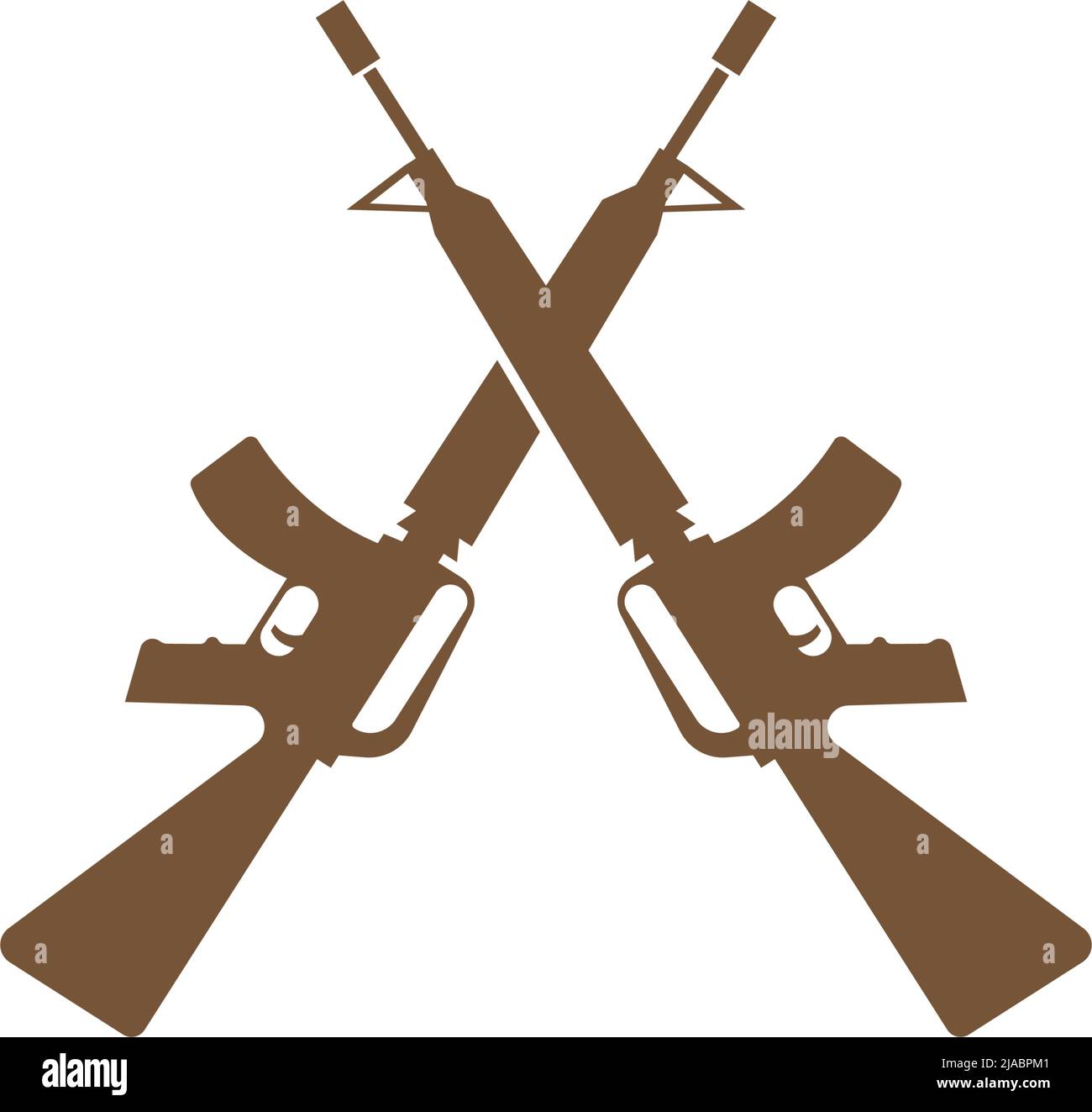 Firearms icon logo design illustration template vector Stock Vector ...