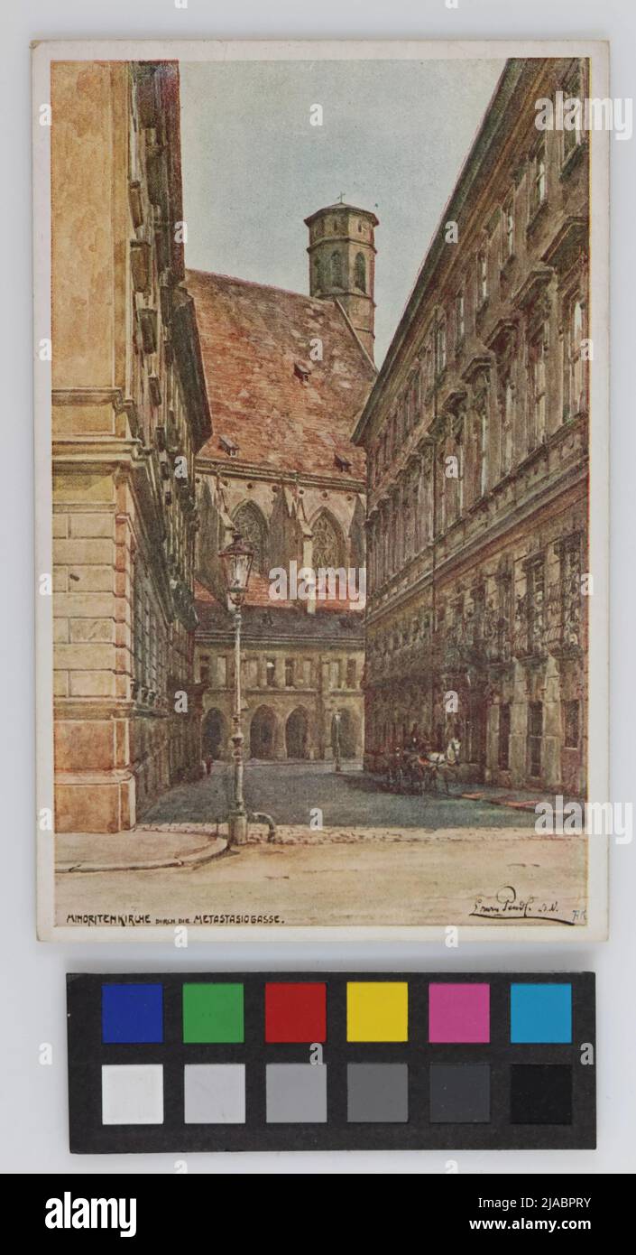 1st, Minoritenplatz, minority church seen through the metastasiogasse ...