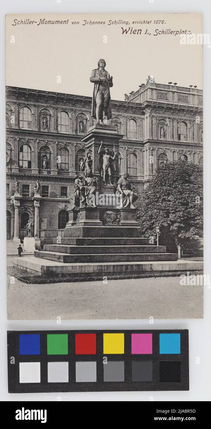 Schiller-Monument by Johannes Schilling, built in 1876. Vienna I ...