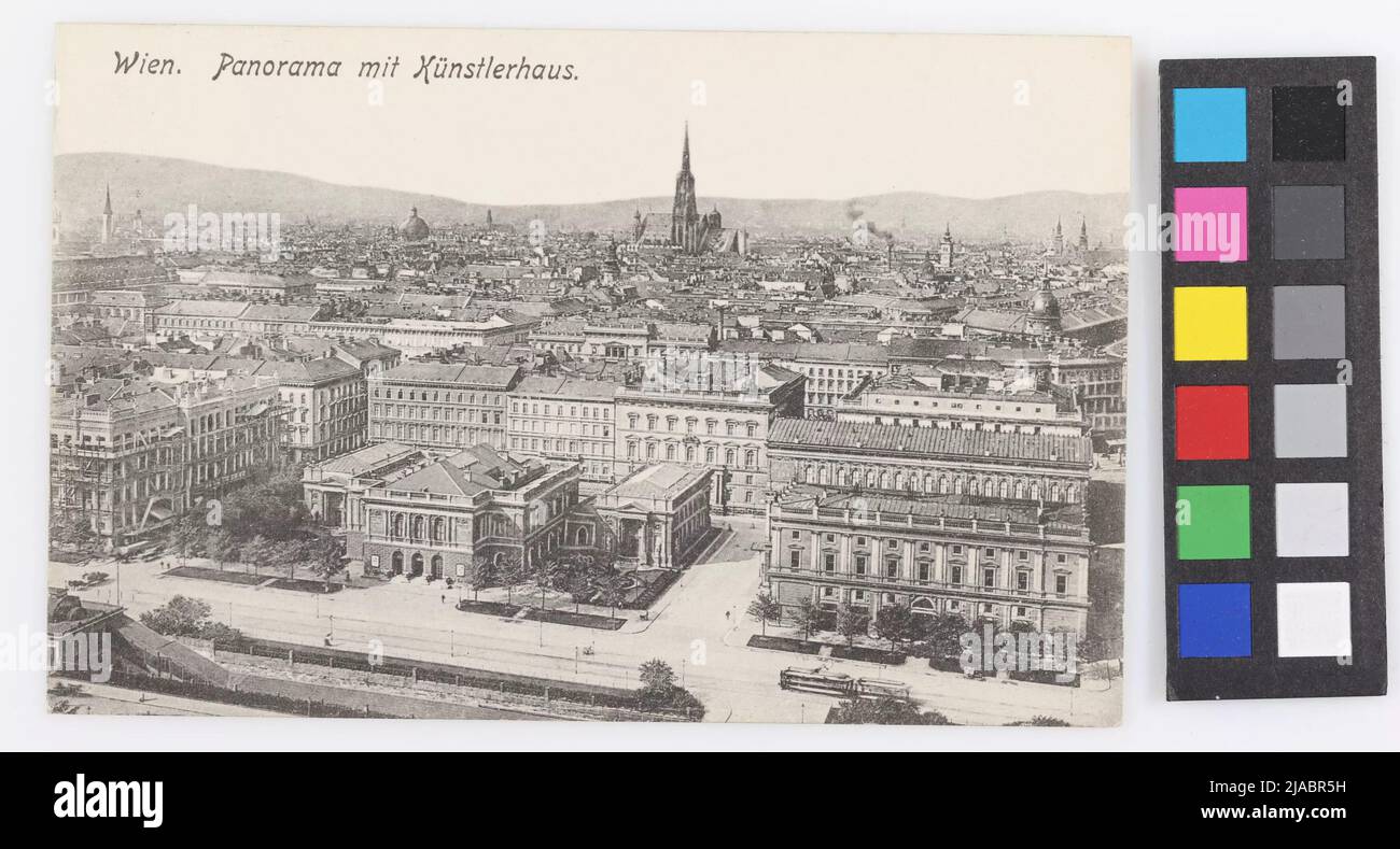 Vienna. Panorama with Künstlerhaus .. Otto Chiger, producer Stock Photo ...