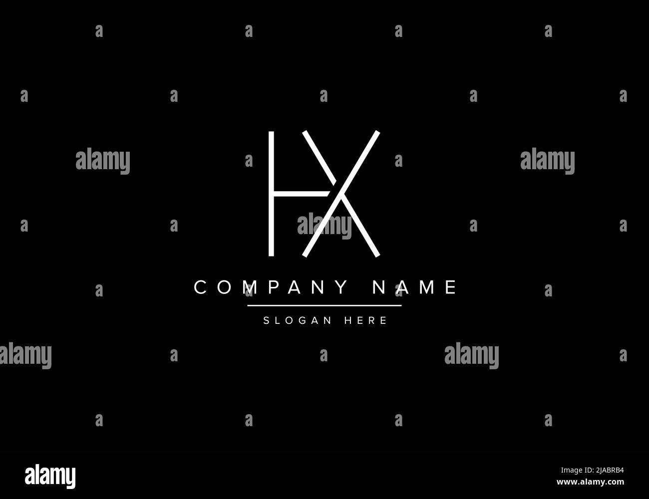 Hx minimal logo hi-res stock photography and images - Alamy