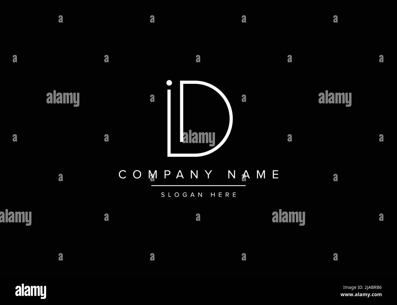 Id logo vector vectors hi-res stock photography and images - Alamy