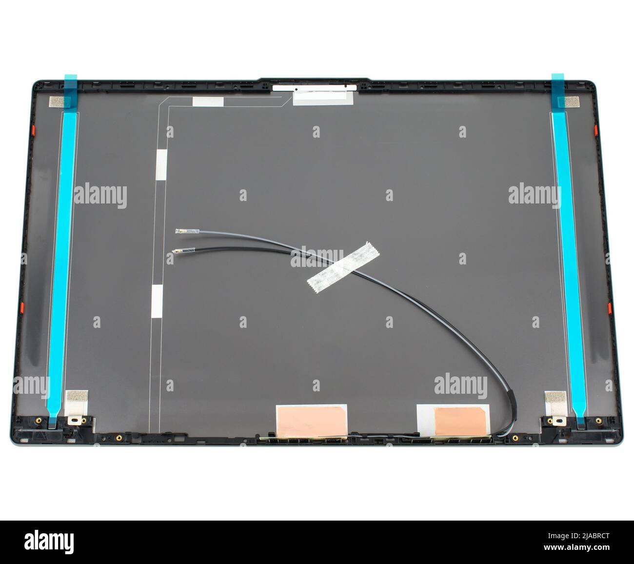 case parts for a laptop, a spare part for a computer, on a white ...