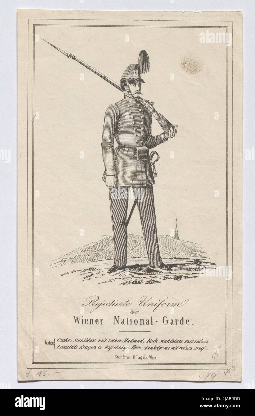 "Projected uniform of the Vienna National Guard.". Hermann Engel ...