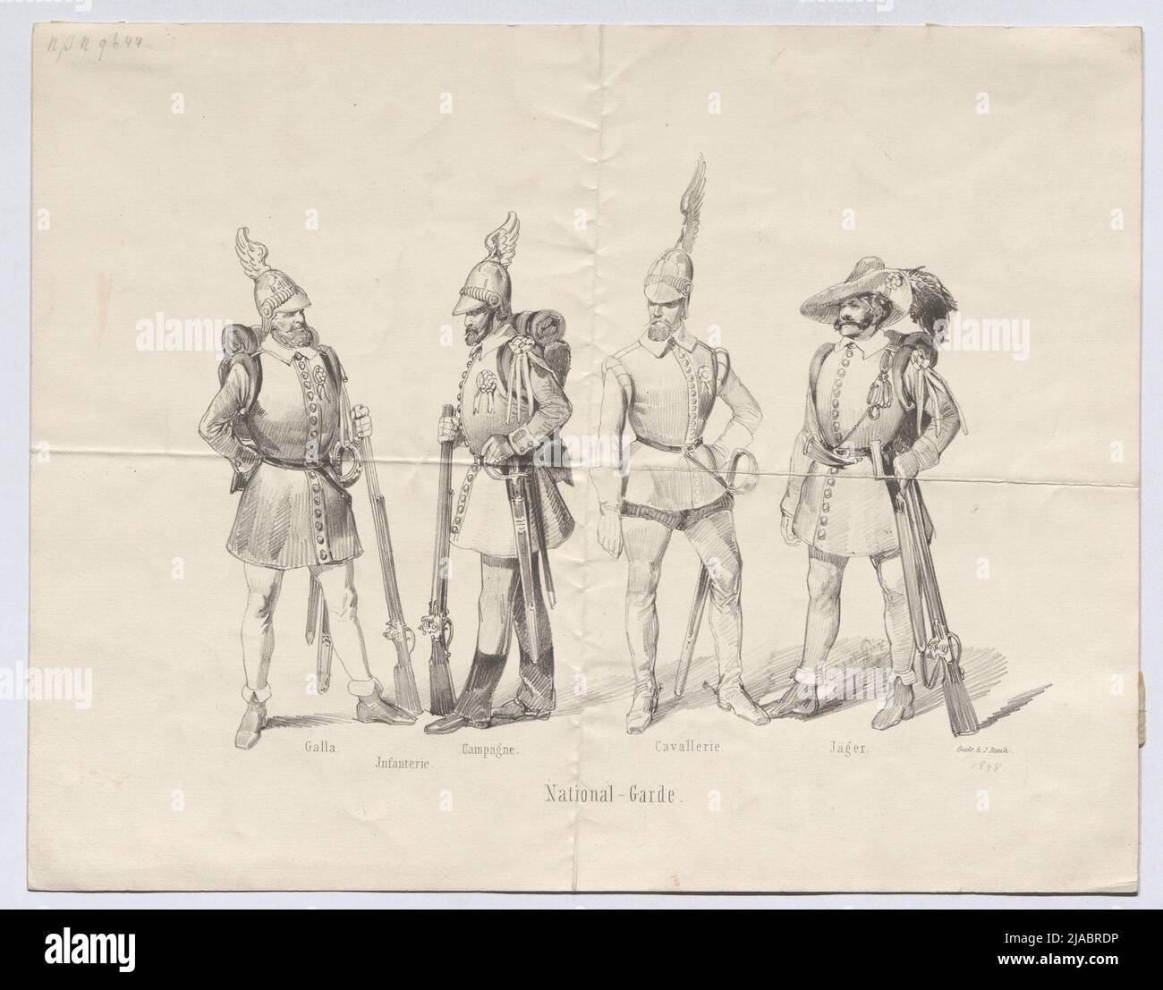 Uniform designs for the National Guard 1848 (not executed). Peter ...