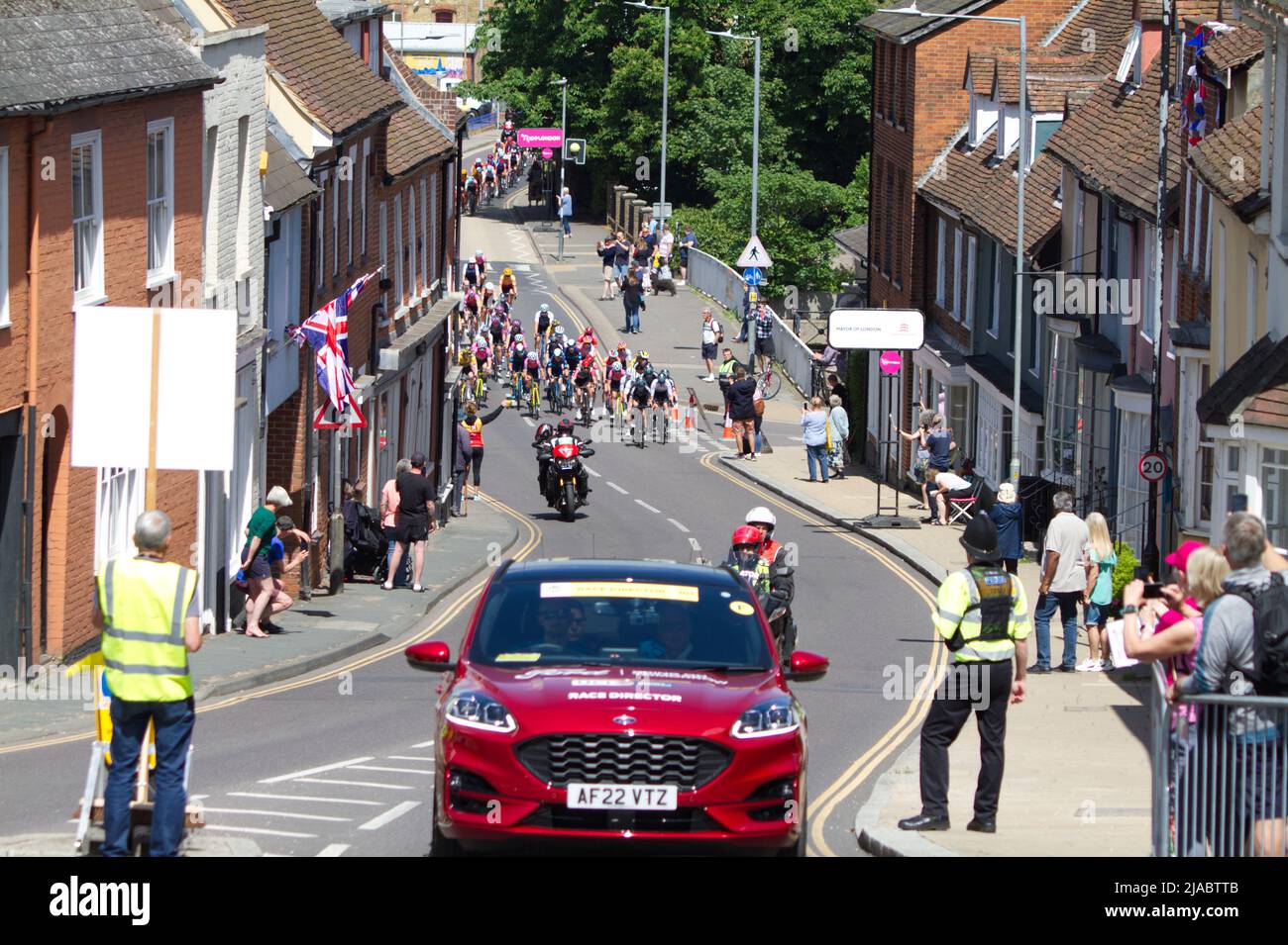 Stage one of the RideLondon Classique 2022 women's cycle race at Maldon ...