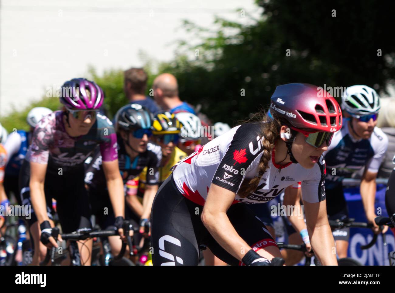 Stage one of the RideLondon Classique 2022 women's cycle race at Maldon ...