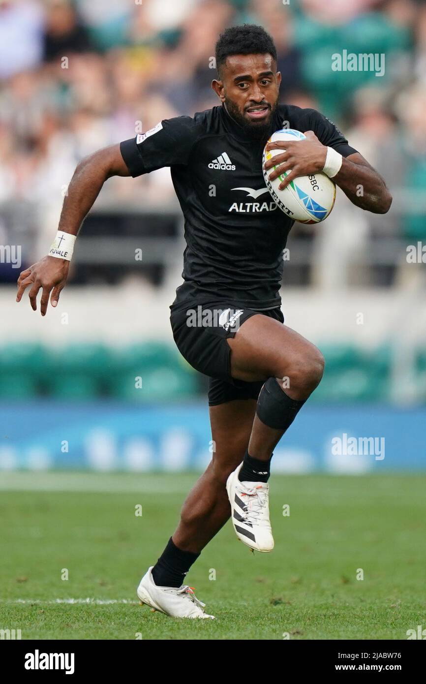New Zealand's Akuila Rokolisoa during the Cup Final on day two of the ...
