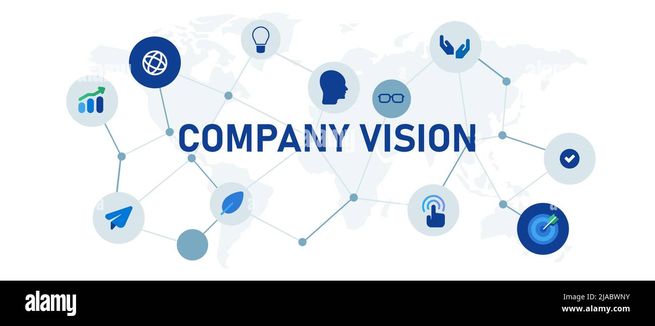 Company vision concept of future corporate mission statement ...