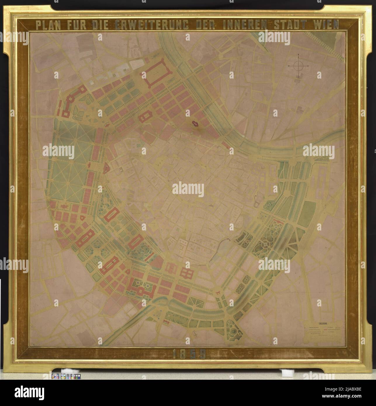 Plan for the expansion of the inner city of Vienna 1858 "." Plan for ...
