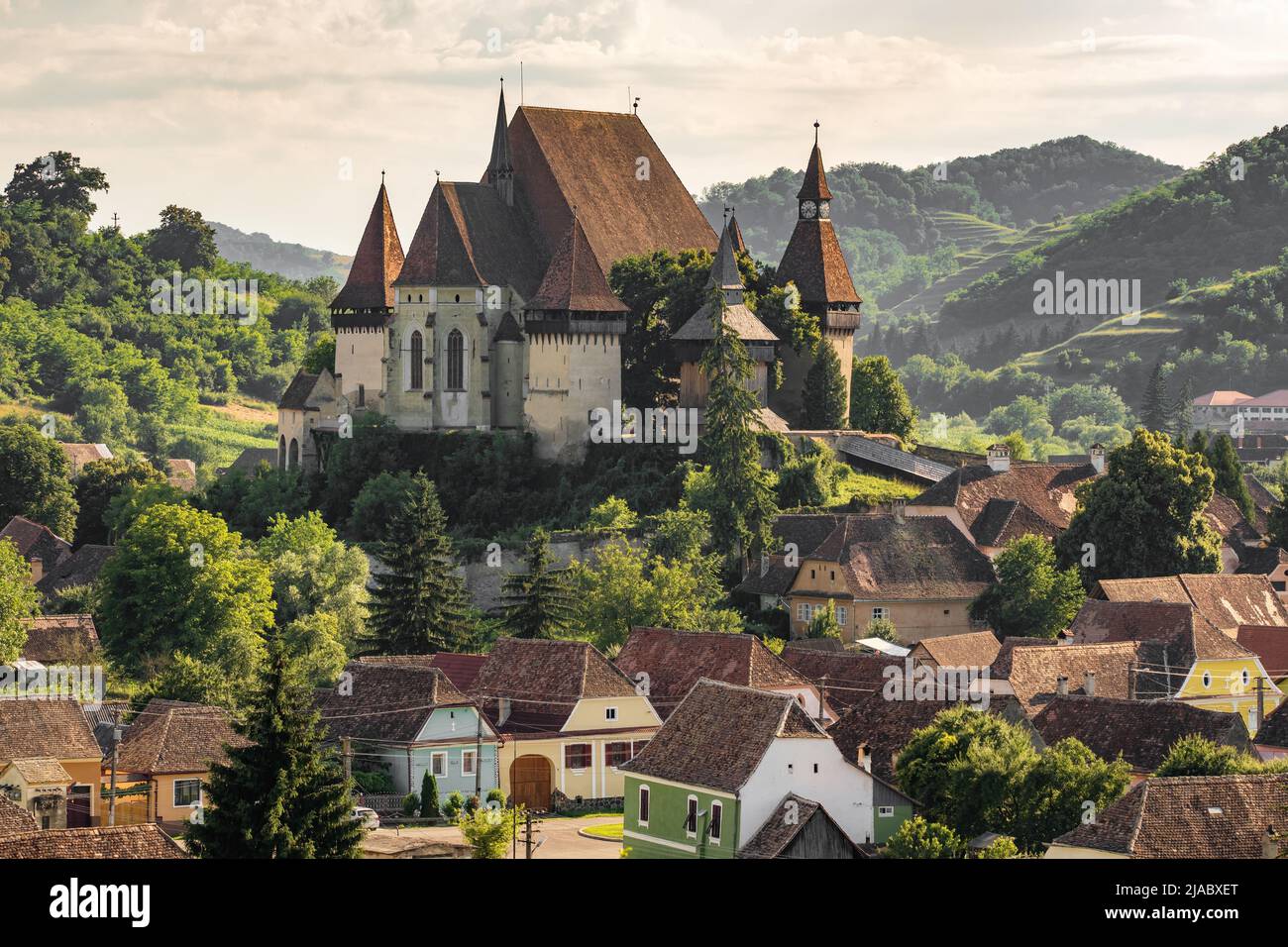 Biertan fortified saxon church in Biertan village, Transylvania ...