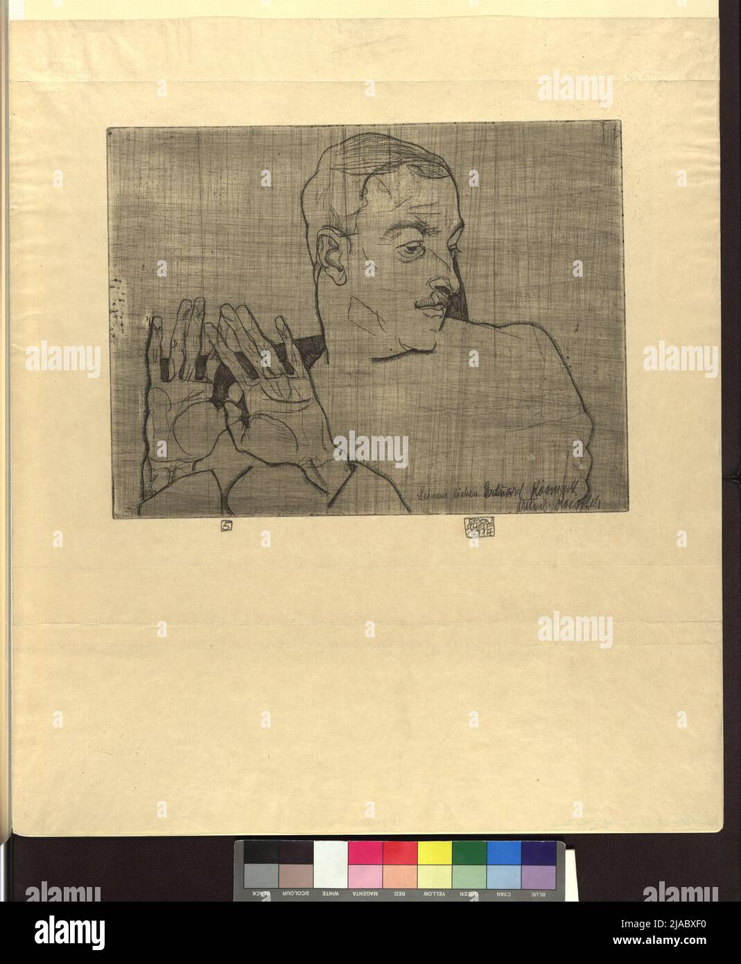 Arthur Roessler. Egon Schiele (1890—1918), Artist Stock Photo - Alamy