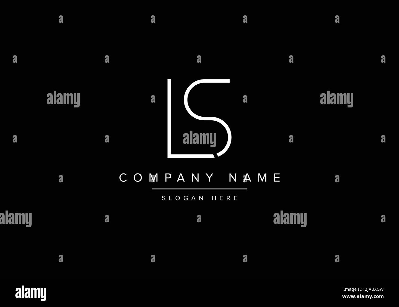Creative minimal line art icon logo, LS monogram logo Stock Vector ...
