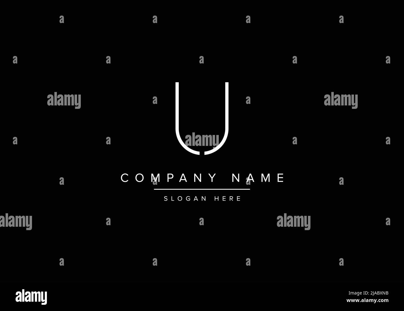 Creative minimal line art icon logo, LU monogram logo Stock Vector ...