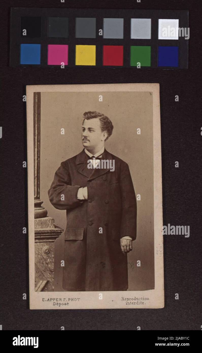 Victor Noir (1848-1870), journalist, Mordopfer. E. APPERT, photographer ...