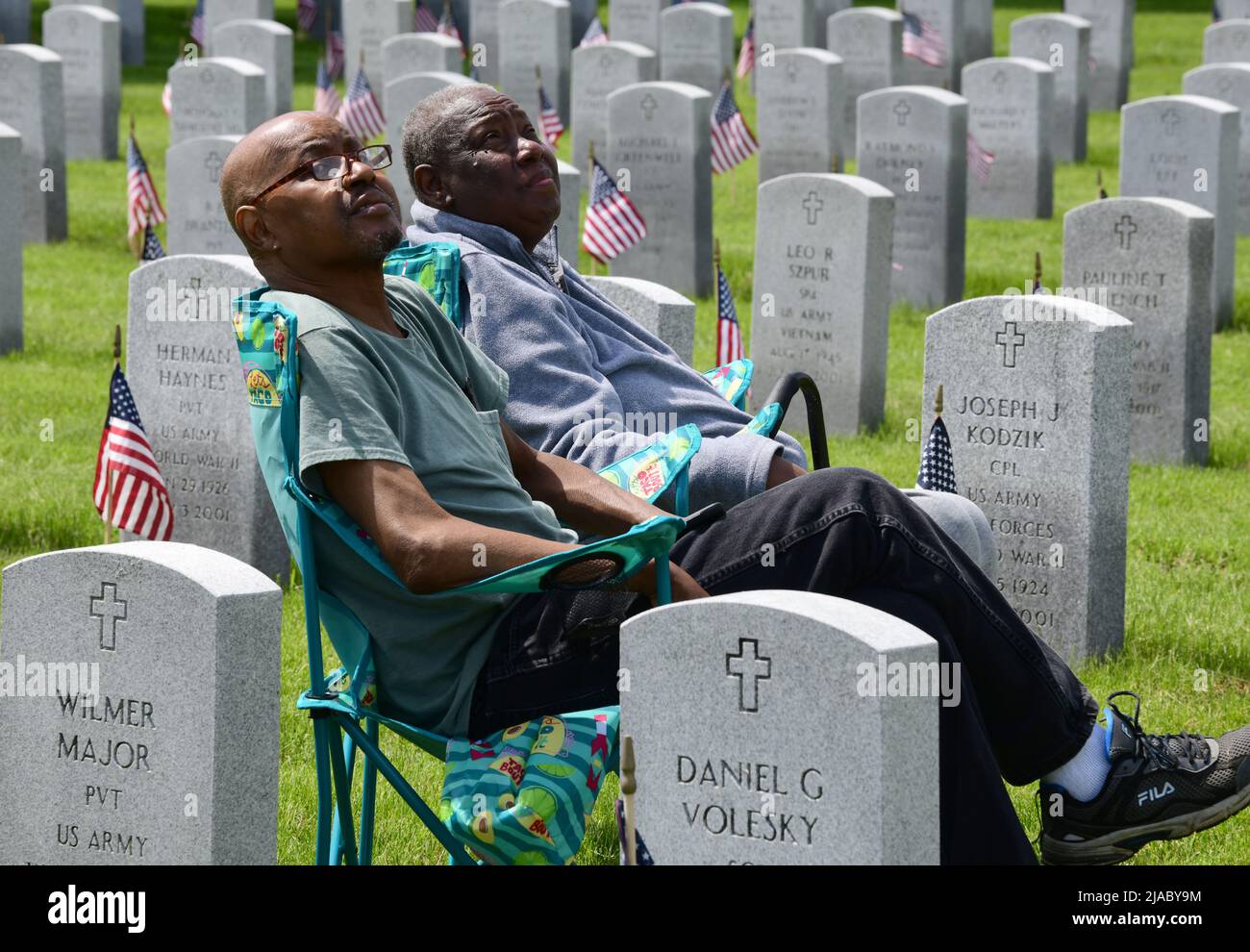 Union Grove, Wisconsin, USA. 29th May, 2022. JOHN THOMAS and his wife ...