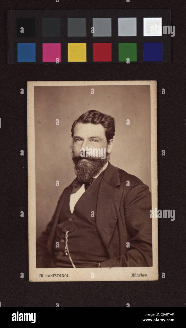 Oswald Achenbach, painter. Franz Seraph Hanfstaengl (Hanfstängl) (1804 ...