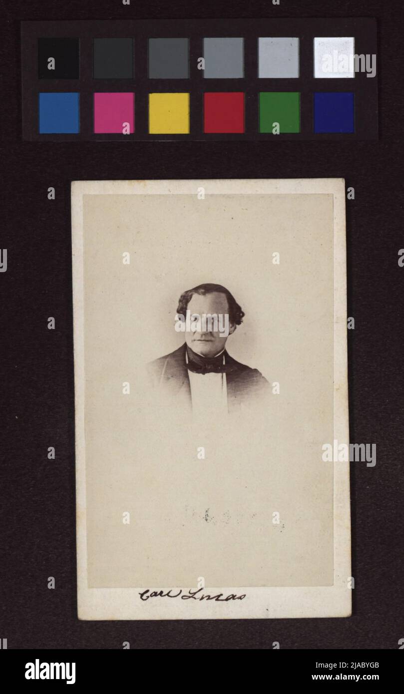 Carl Wilhelm Lucas (1803-1857), actor. Unknown, photographer Stock ...