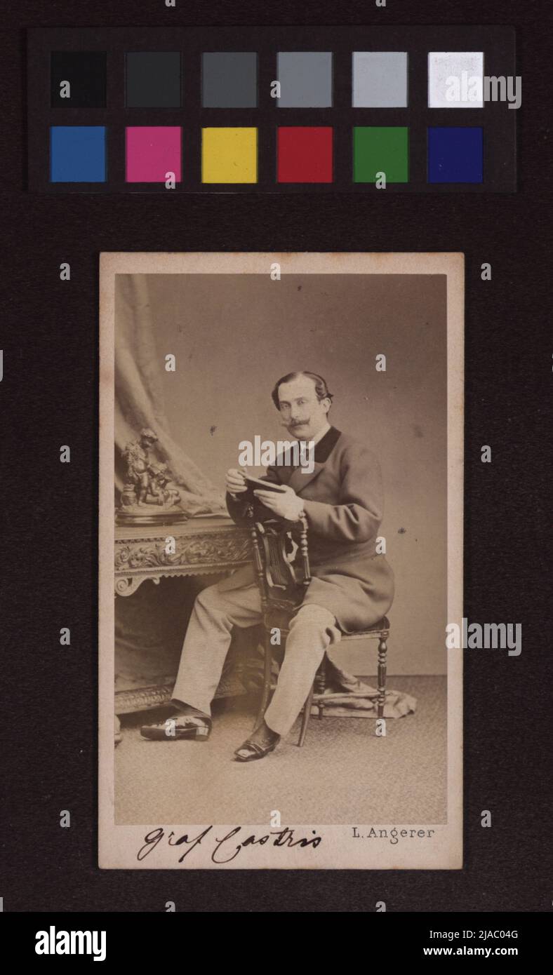 Count Castris. Ludwig Angerer (1827-1879), photographer Stock Photo - Alamy