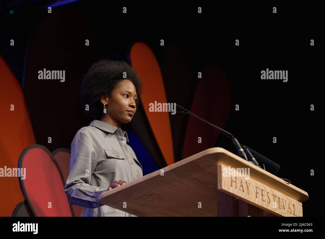 Hay-on-Wye, Wales, UK. 29th May, 2022. Inua Ellams, Theresa Lola ...