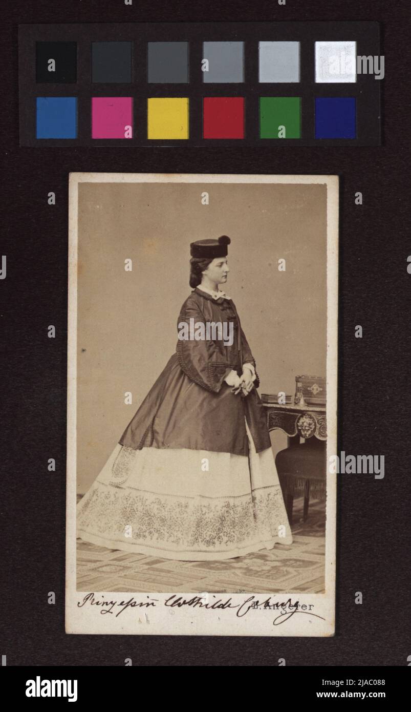 Princess Clotilde of Saxony-Coburg and Gotha. Ludwig Angerer (1827-1879 ...