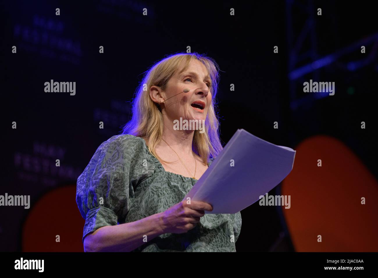 Hay-on-Wye, Wales, UK. 29th May, 2022. Inua Ellams, Theresa Lola ...