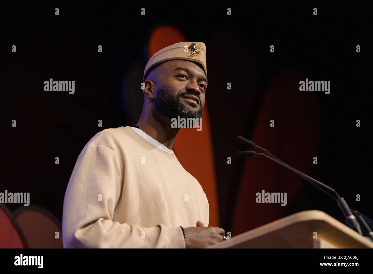 Hay-on-Wye, Wales, UK. 29th May, 2022. Inua Ellams, Theresa Lola ...