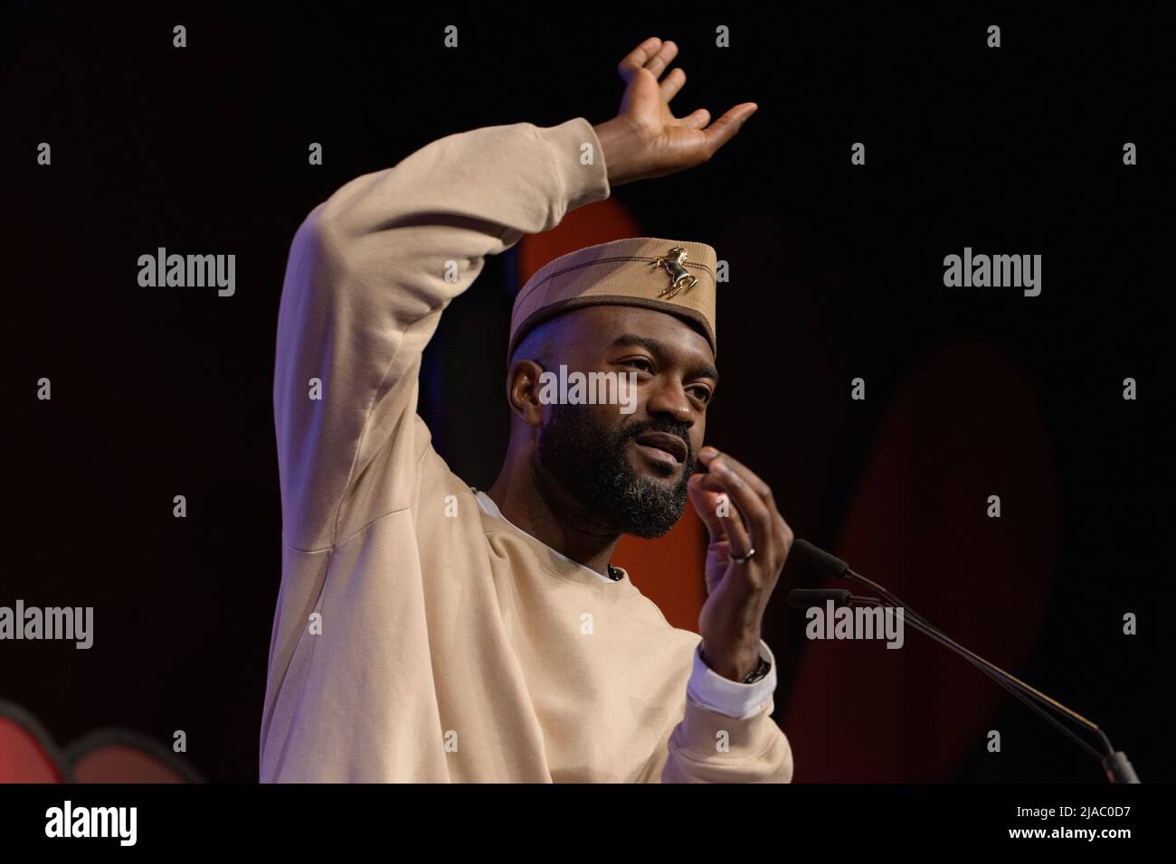 Hay-on-Wye, Wales, UK. 29th May, 2022. Inua Ellams, Theresa Lola ...