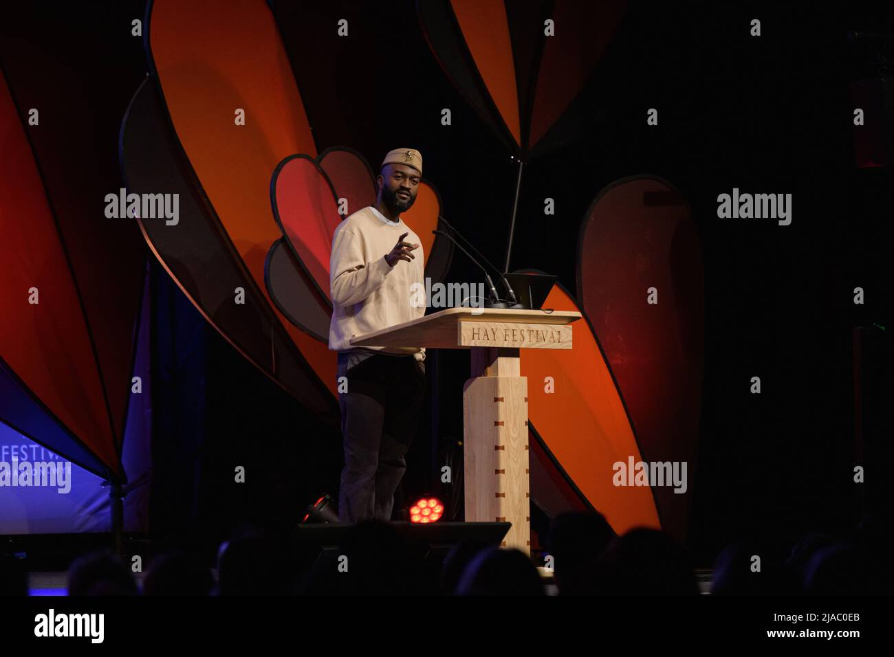 Hay-on-Wye, Wales, UK. 29th May, 2022. Inua Ellams, Theresa Lola ...