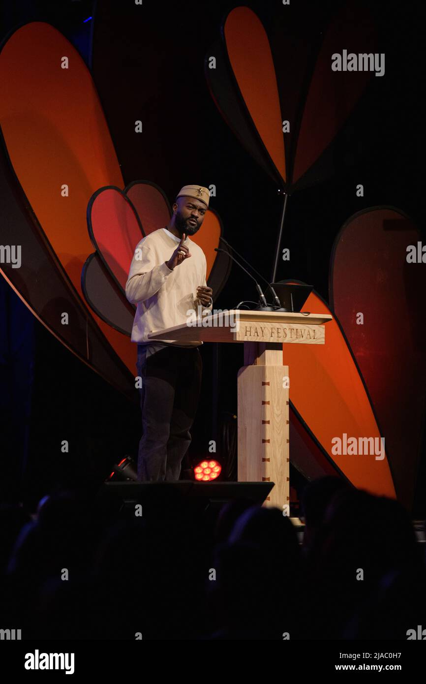 Hay-on-Wye, Wales, UK. 29th May, 2022. Inua Ellams, Theresa Lola ...