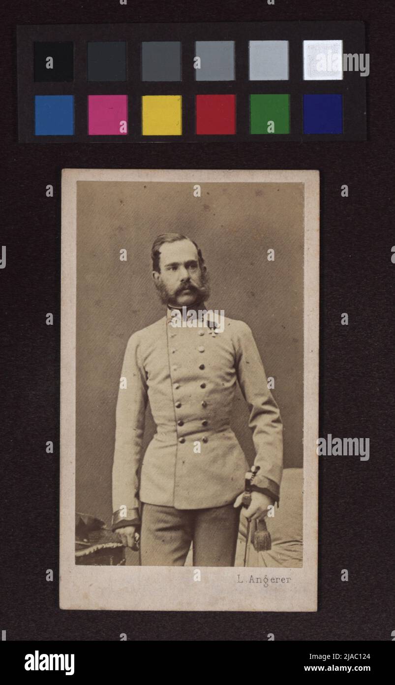 Emperor Franz Joseph I .. Ludwig Angerer (1827-1879), photographer ...