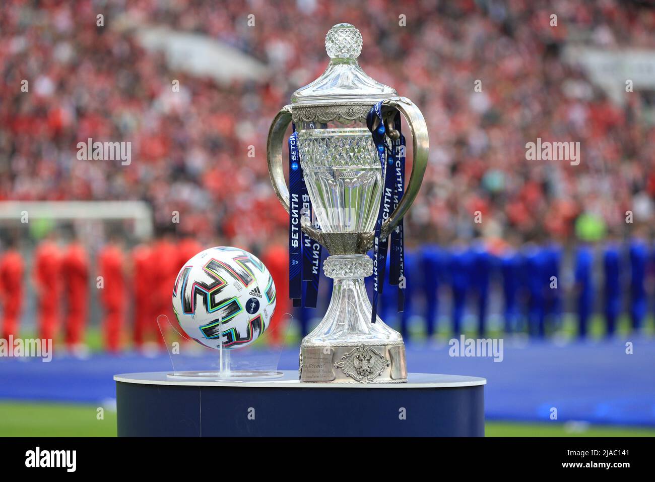 MOSCOW, RUSSIA, MAY 29, 2022. The 2021/2022 Russian Football Cup. Final ...