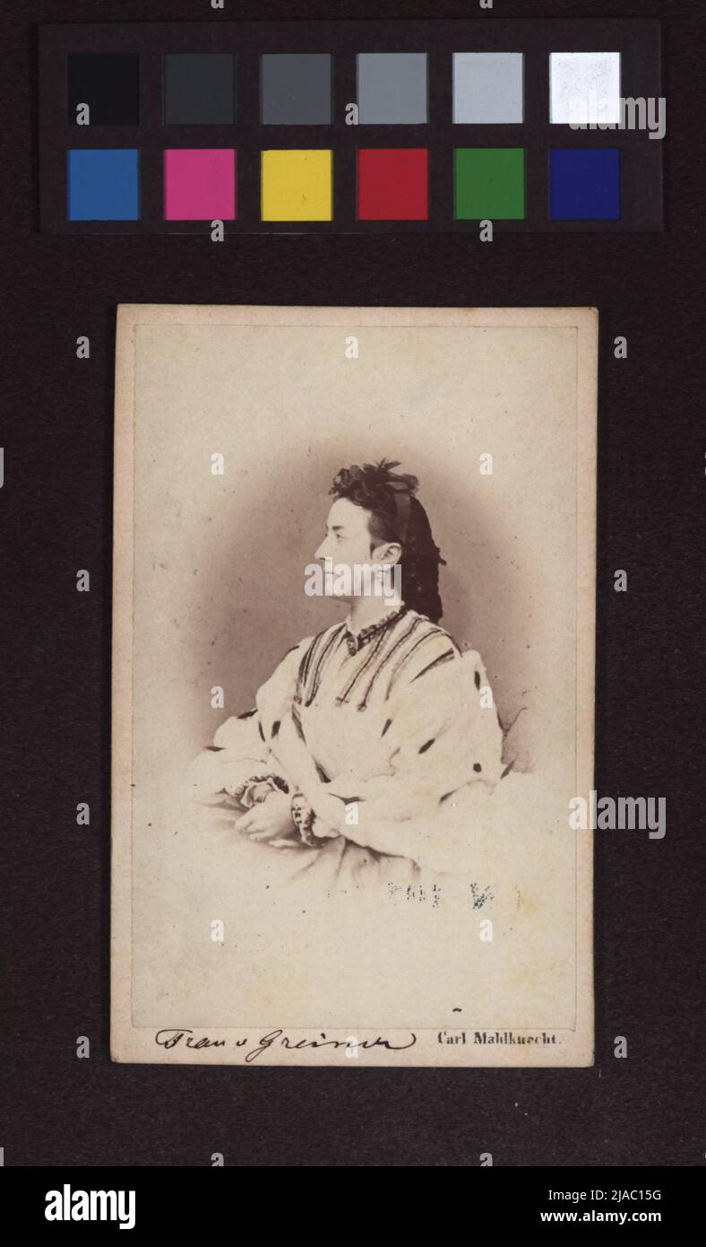 Anna Greiner, born Bartelmann, actress. Carl (Karl) Mahlknecht (1810 ...
