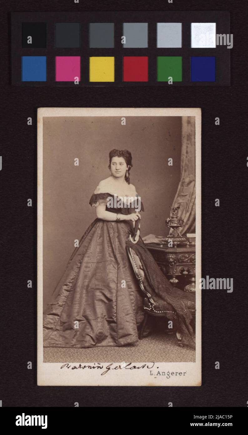 Alexandrine Caroline Freifrau von Gerlach. Ludwig Angerer (1827-1879 ...