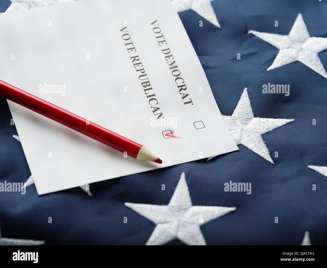A mark on the ballot against the Republican, a red pencil on the ...