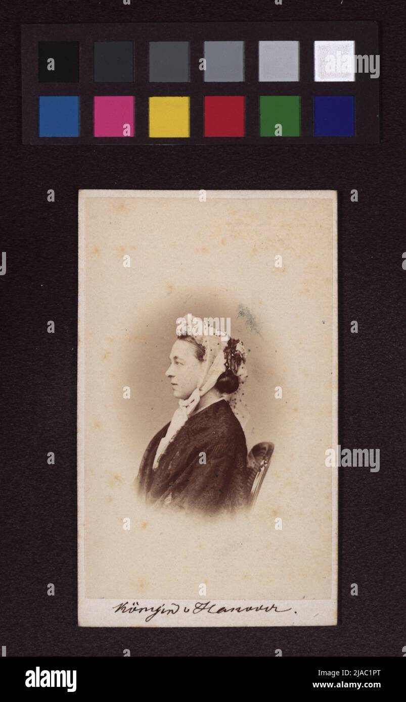 Queen Marie von Hanover. Julius Giere (1807-1880), photographer Stock ...