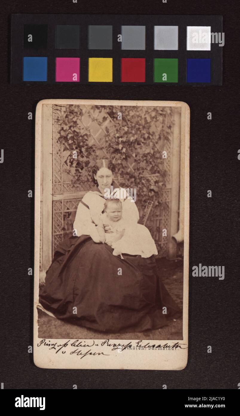 Princess Alice von Hessen with daughter Elisabeth. Franz oven (1806 ...
