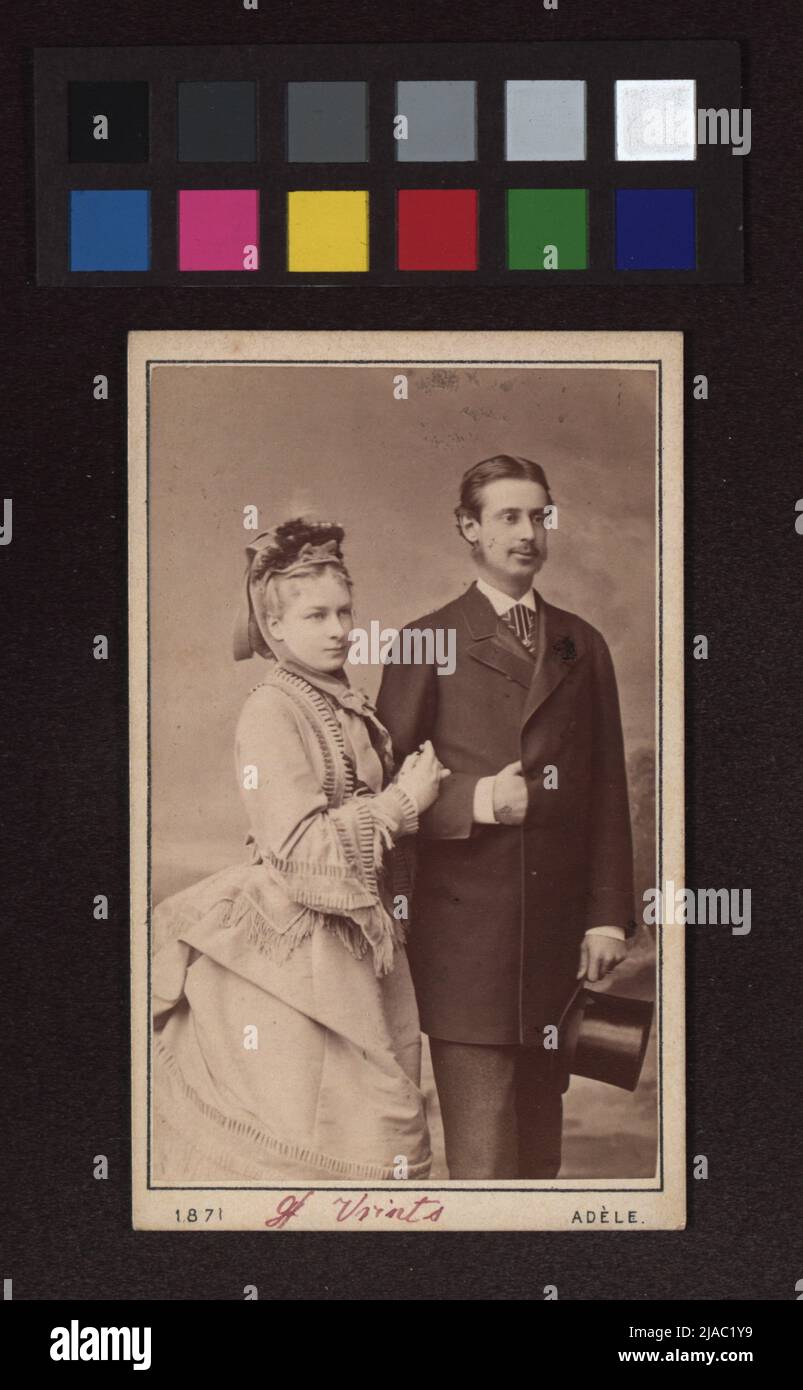 Count Maximilian Alexander Vrints zu Treuenfeld with wife/ bride ...