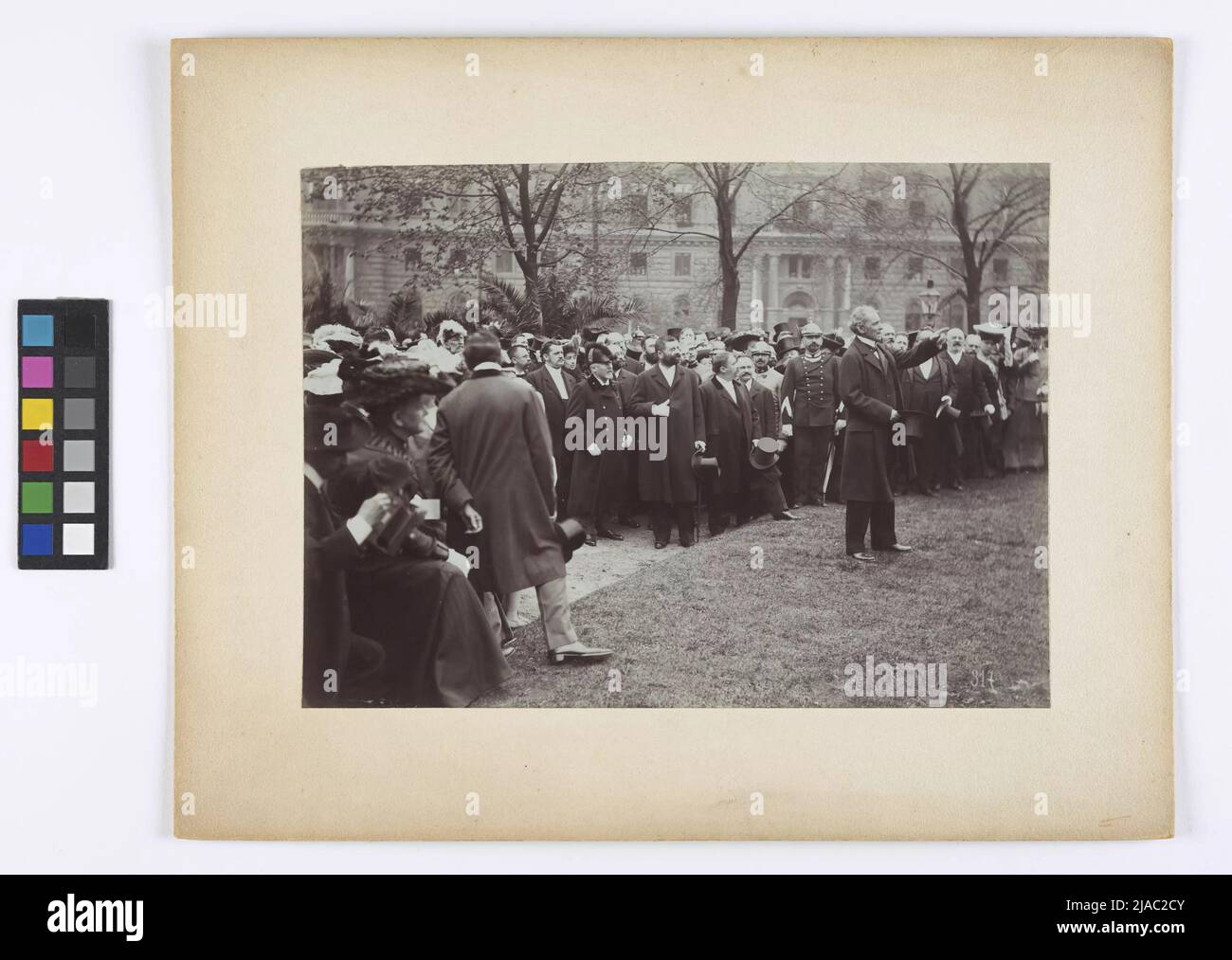Ludwig Martinelli at the unveiling of the Anzengruber monument on April ...