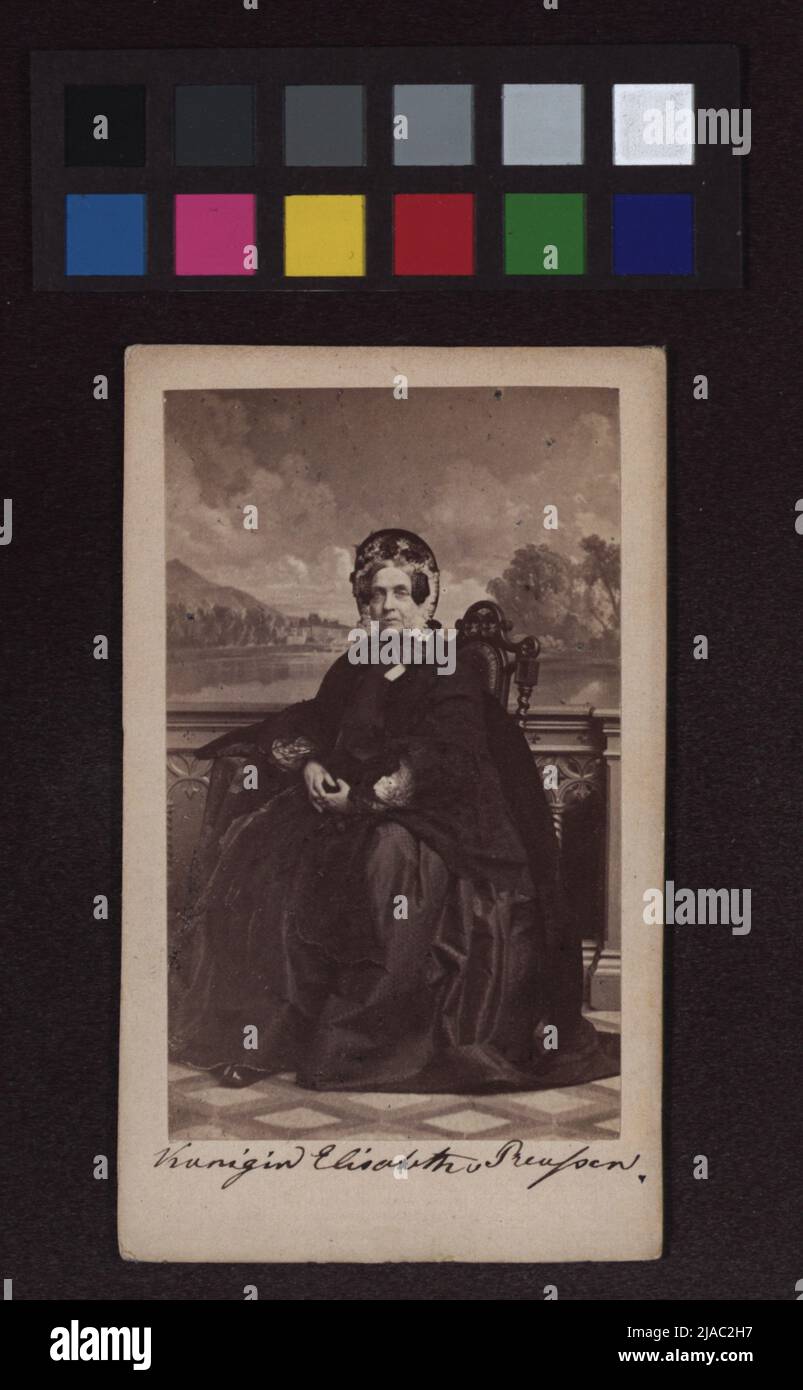 Queen Elisabeth of Prussia. W. Lampmann, Photographer Stock Photo - Alamy