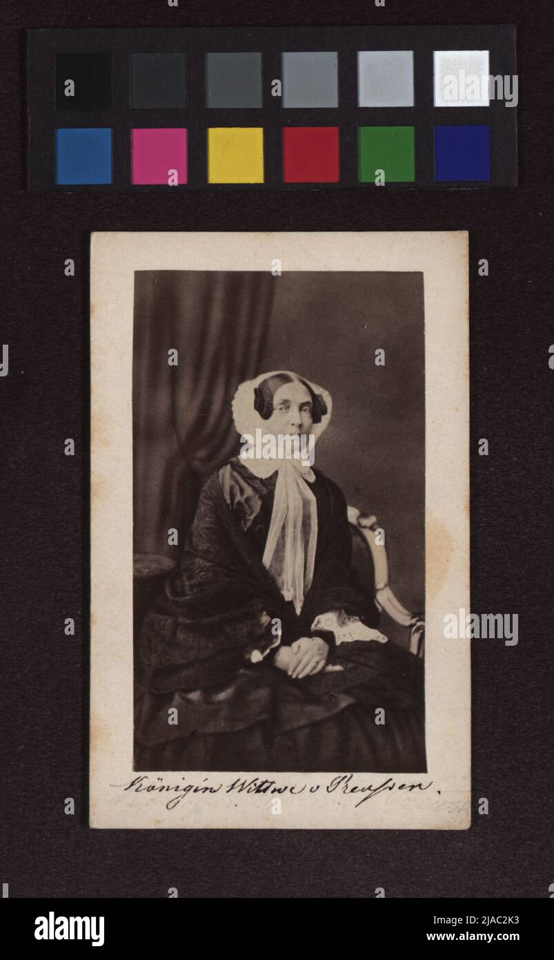 Queen Elisabeth of Prussia as a widow. Josef Bermann (1810-1886 ...