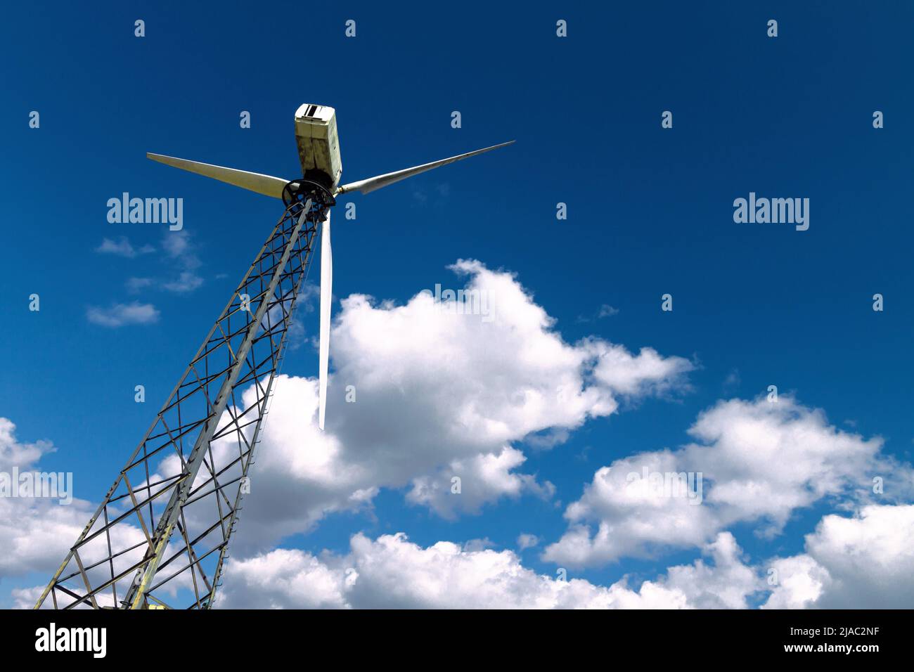 Wind turbine for concept design. Renewable, green energy Stock Photo ...
