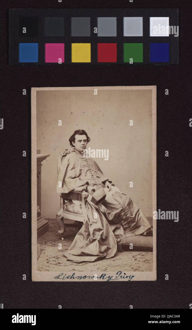 Count Robert Lichnowsky. Ludwig Angerer (1827-1879), photographer Stock ...