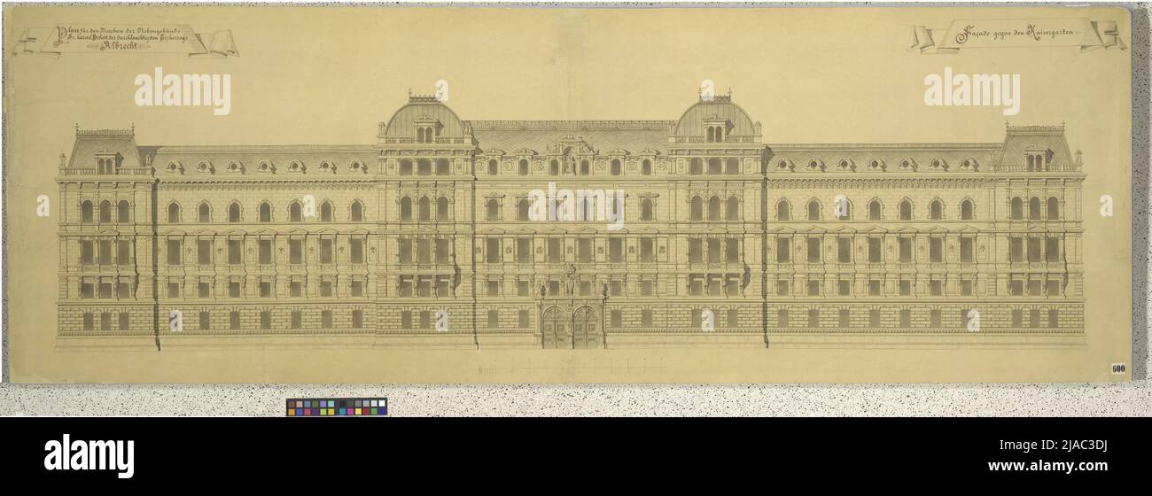 Plan for the new building of the outbuildings Sr. Kaiserl. Highness of ...