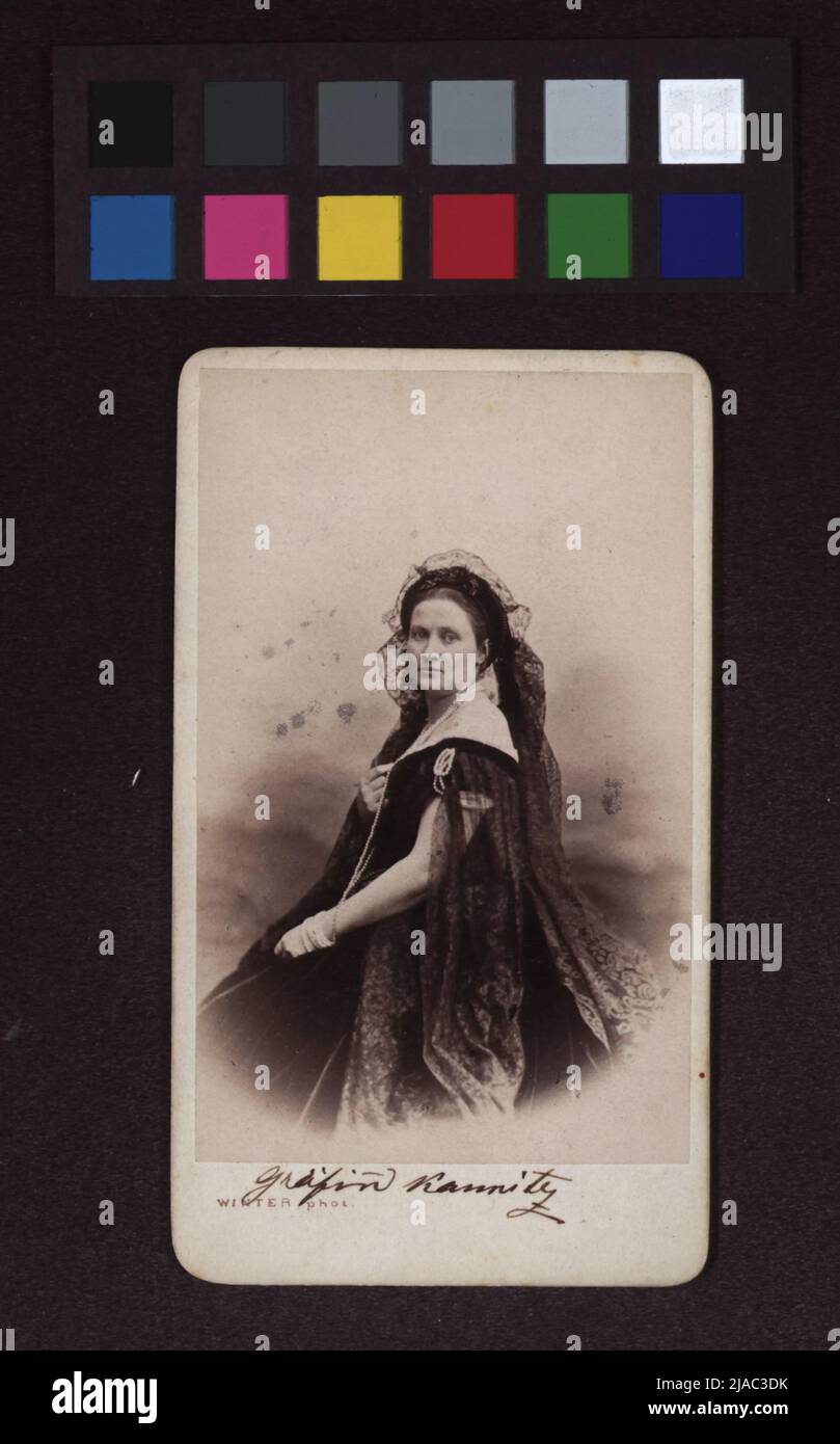 Countess Kaunitz. Moritz Ludwig Winter (1824-1899), photographer Stock ...