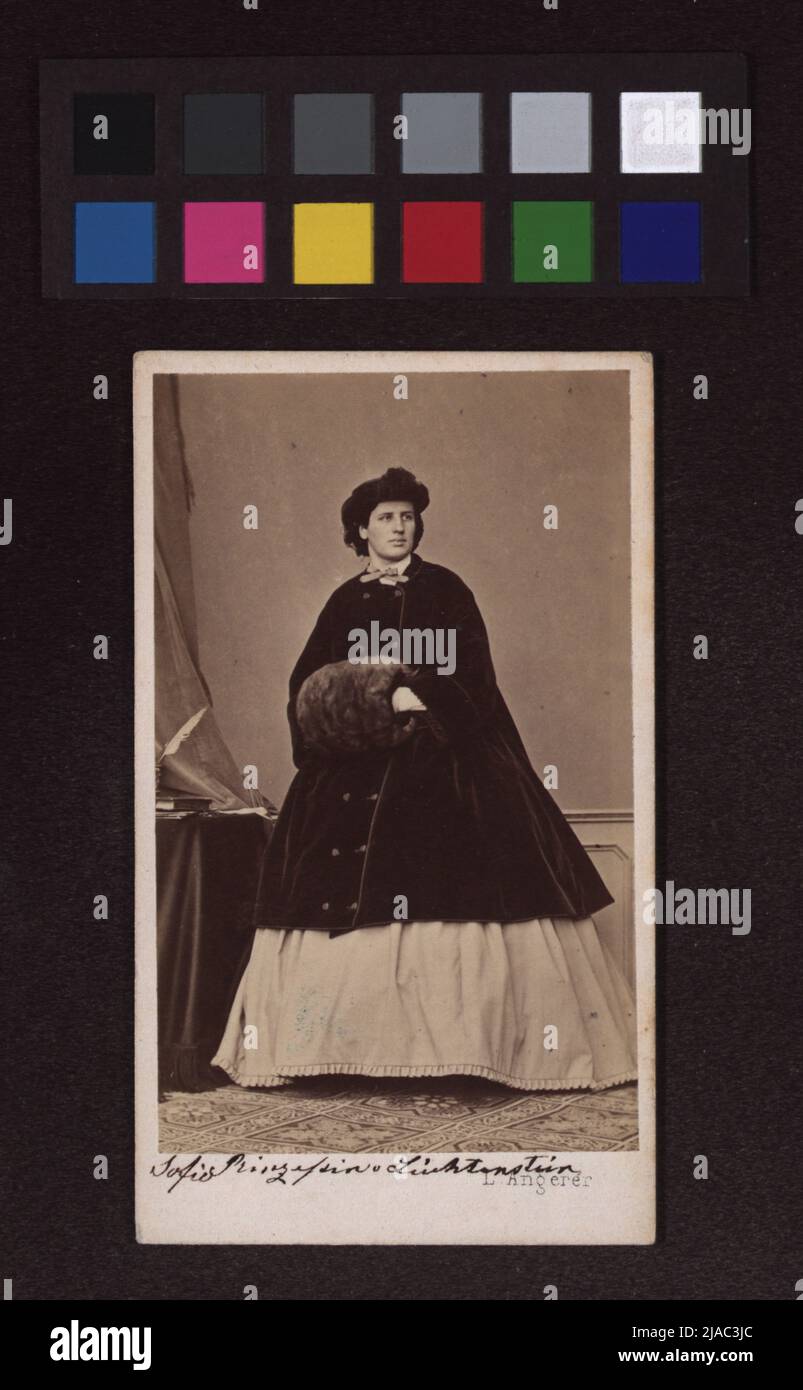 Princess Sofie Liechtenstein. Ludwig Angerer (1827-1879), photographer ...