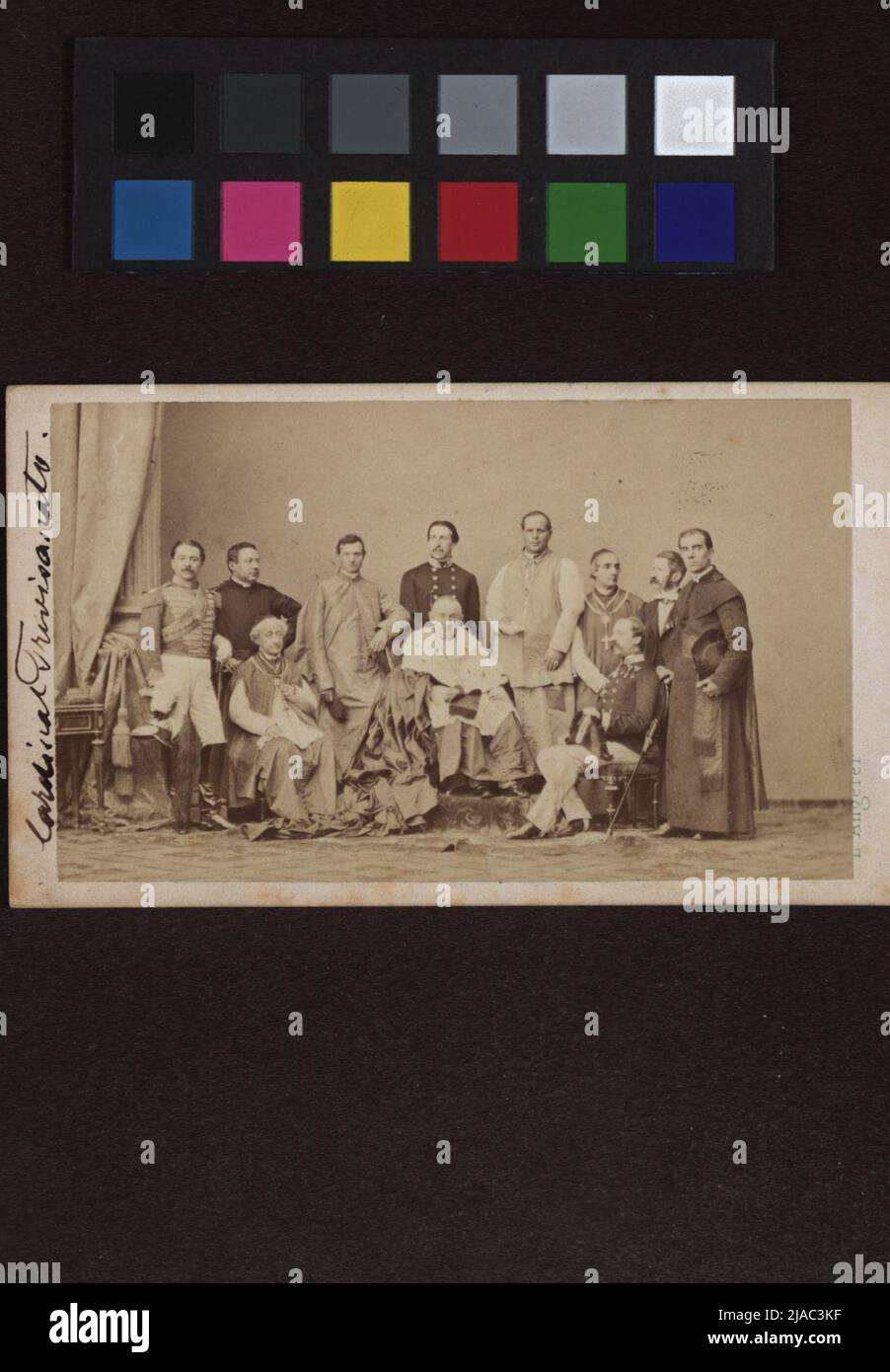 Cardinal Trevisanato (group recording with clergy and officers). Ludwig ...