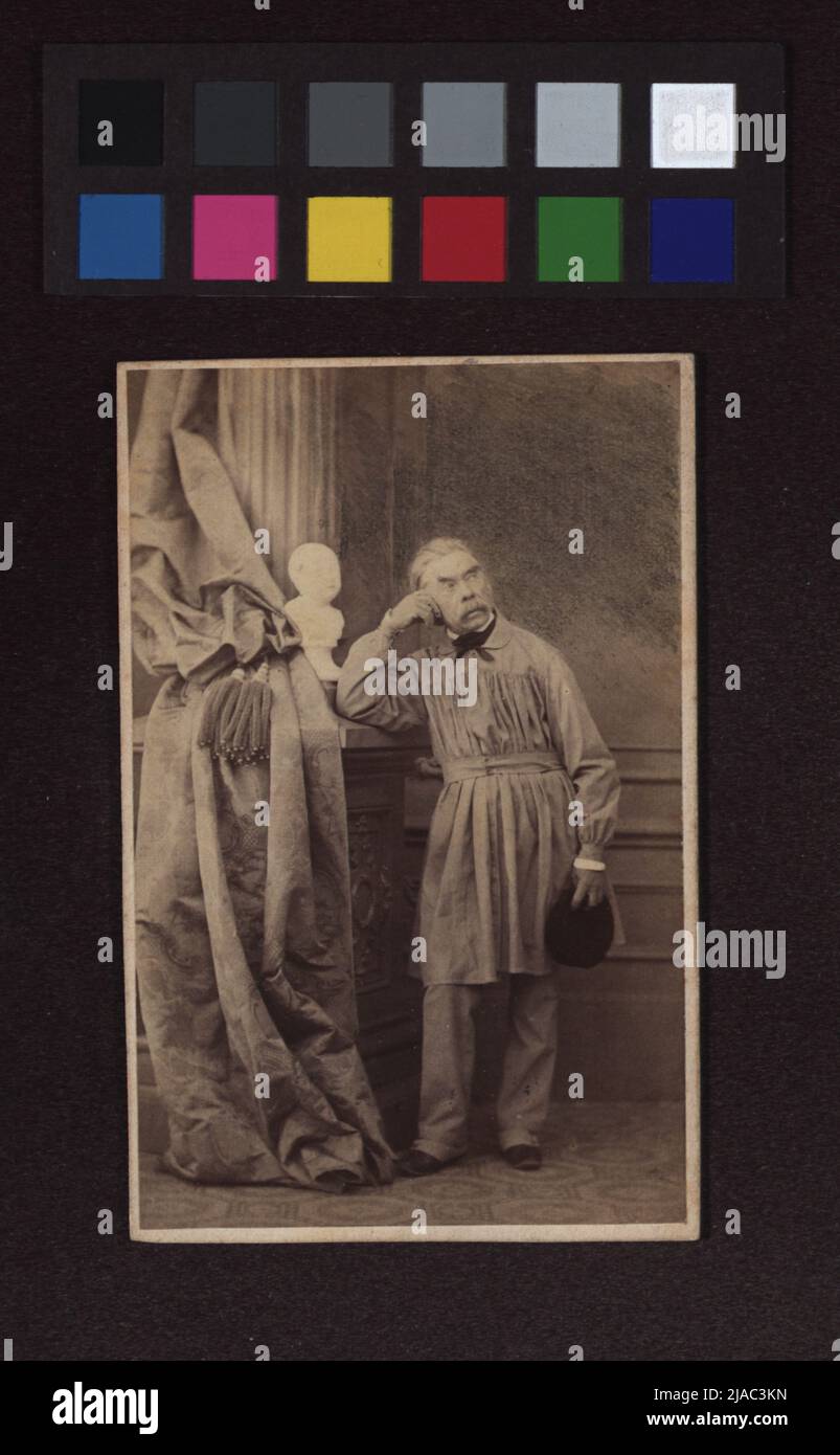 Unknown man (sculptor). Ferdinand Küss (1800-1886), photographer Stock ...
