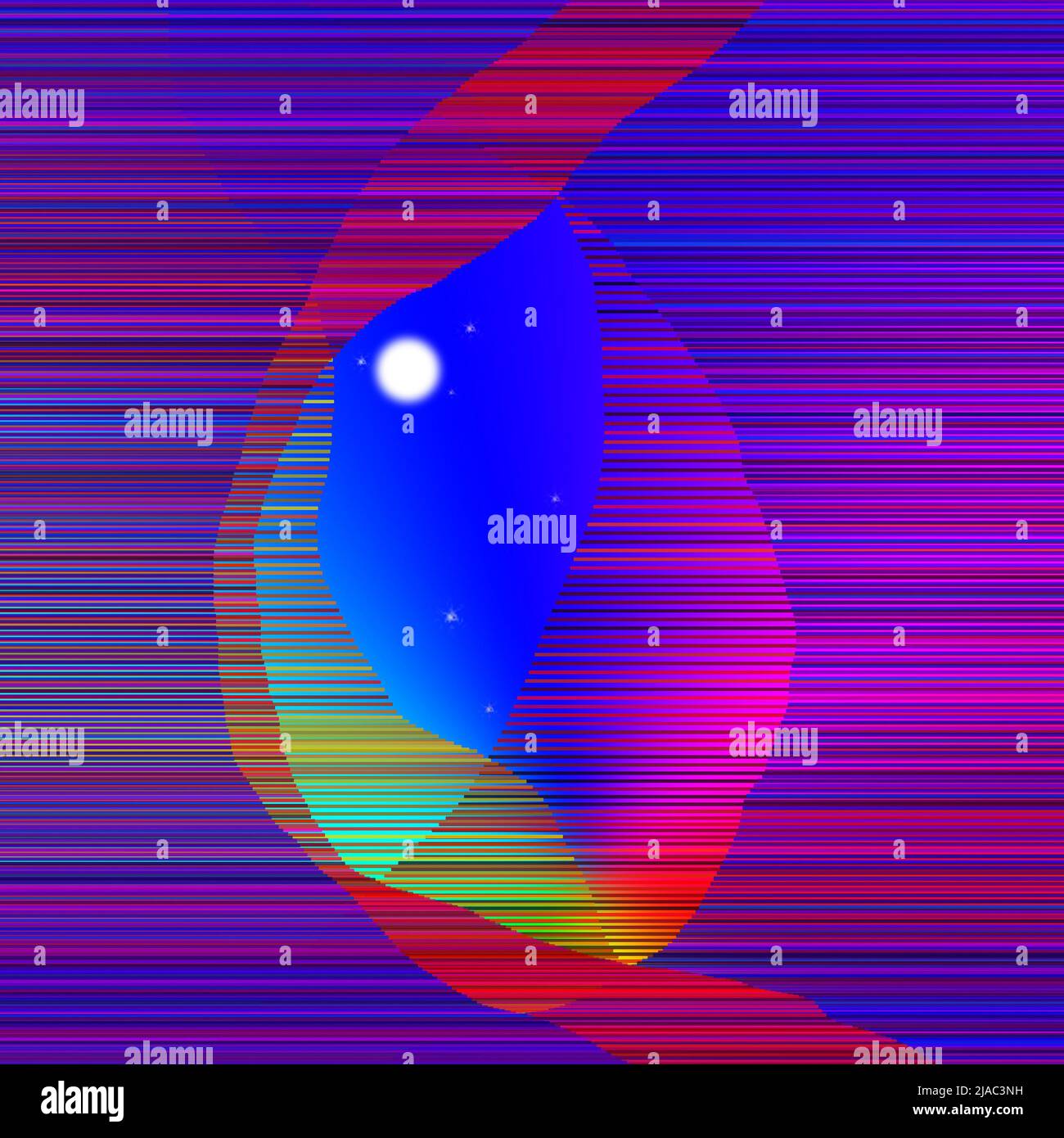 Colorful abstract landscape. 3D rendering Stock Photo - Alamy