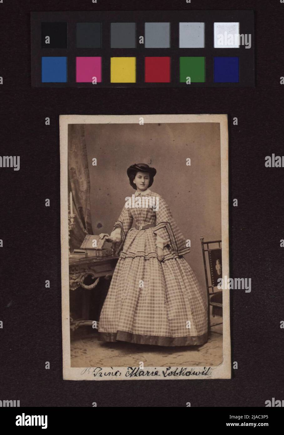 Princess Marie Lobkowitz. Ludwig Angerer (1827-1879), photographer ...